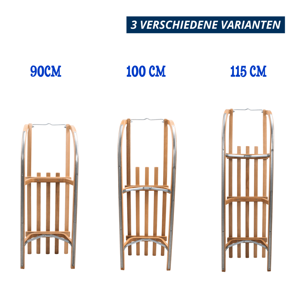 Holzschlitten Davoser Art 100 cm - Schlittenmacher